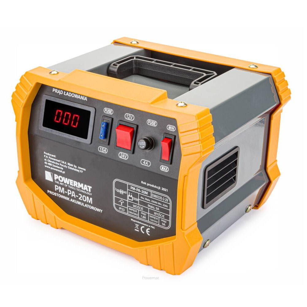 Prostownik akumulatorowy samochodowy 18A 12/24V PM-PA-20M PM 1101 ...