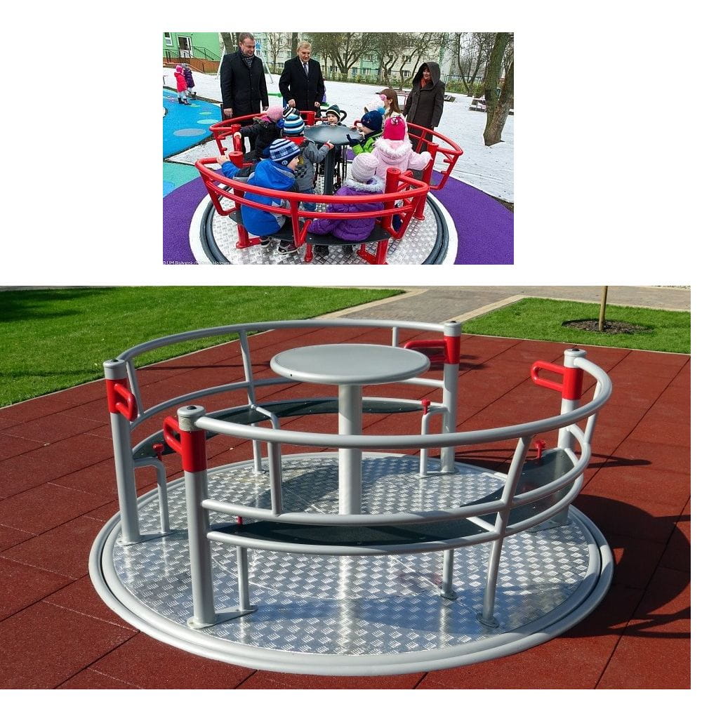 Karuzela integracyjna na plac zabaw Yugo 2 - Artbud